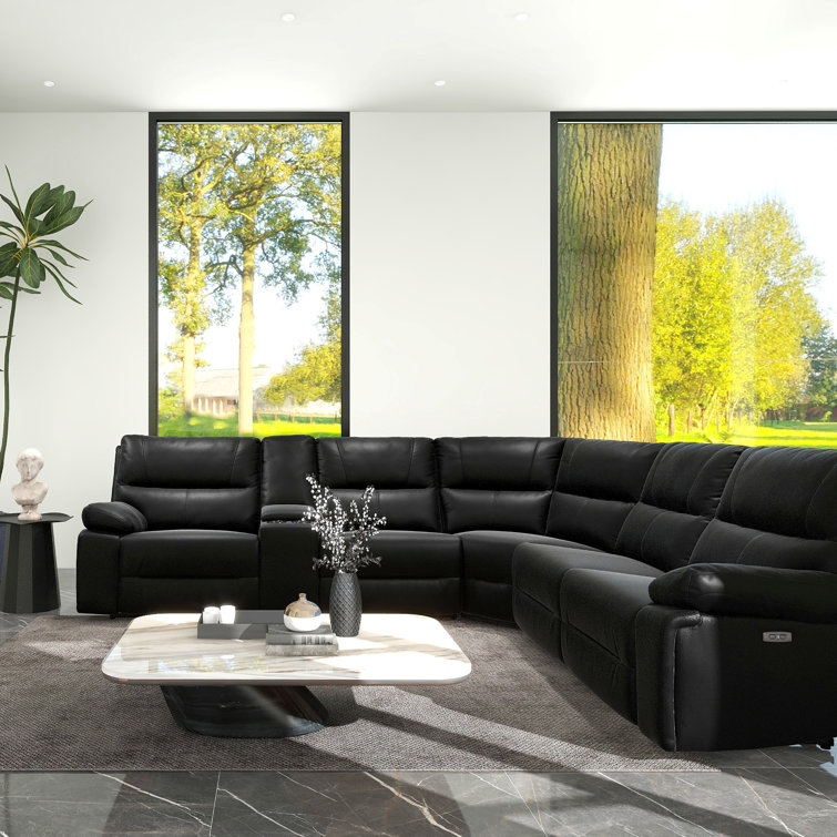 Wade logan leather sectional store